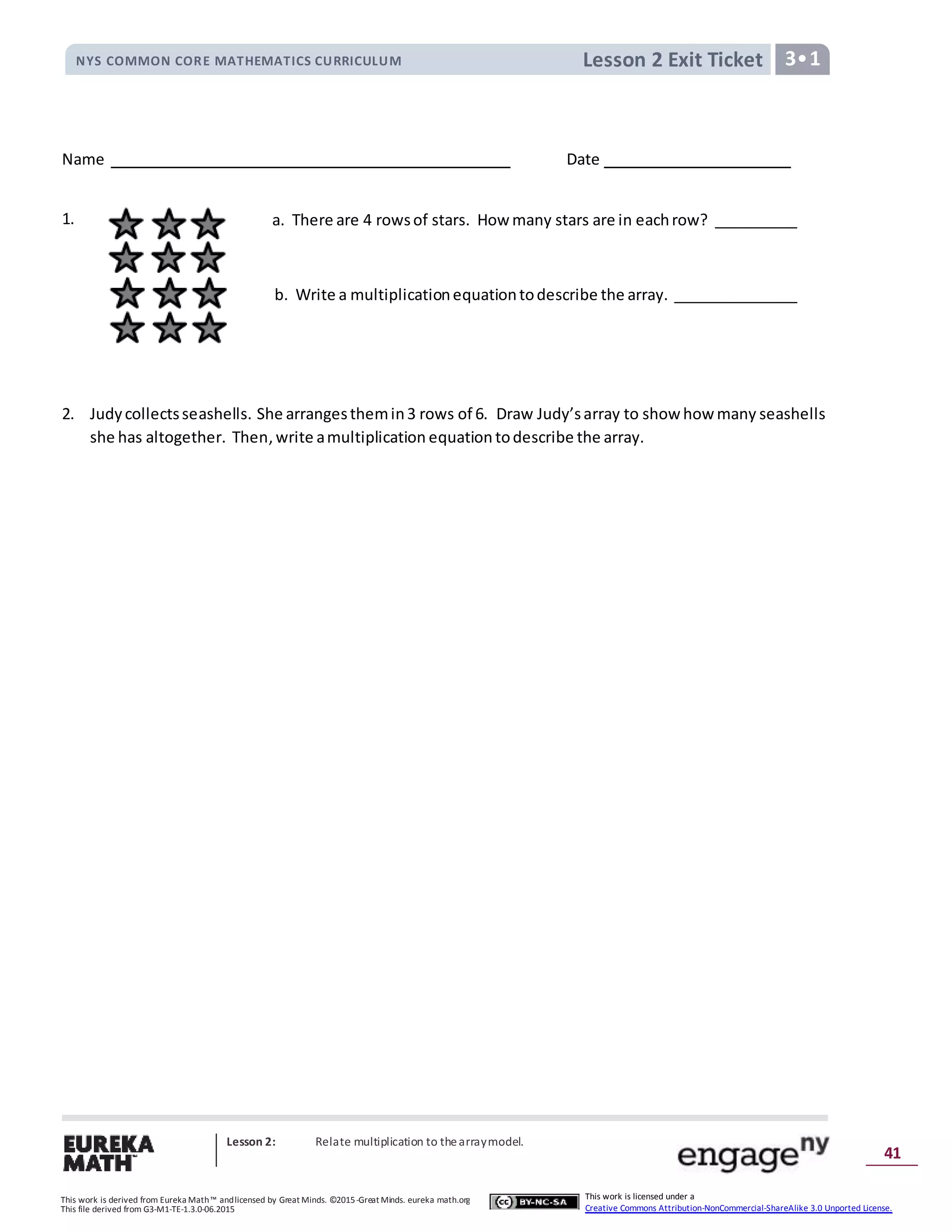 Math g3-m1-topic-a-lesson-2 | PDF