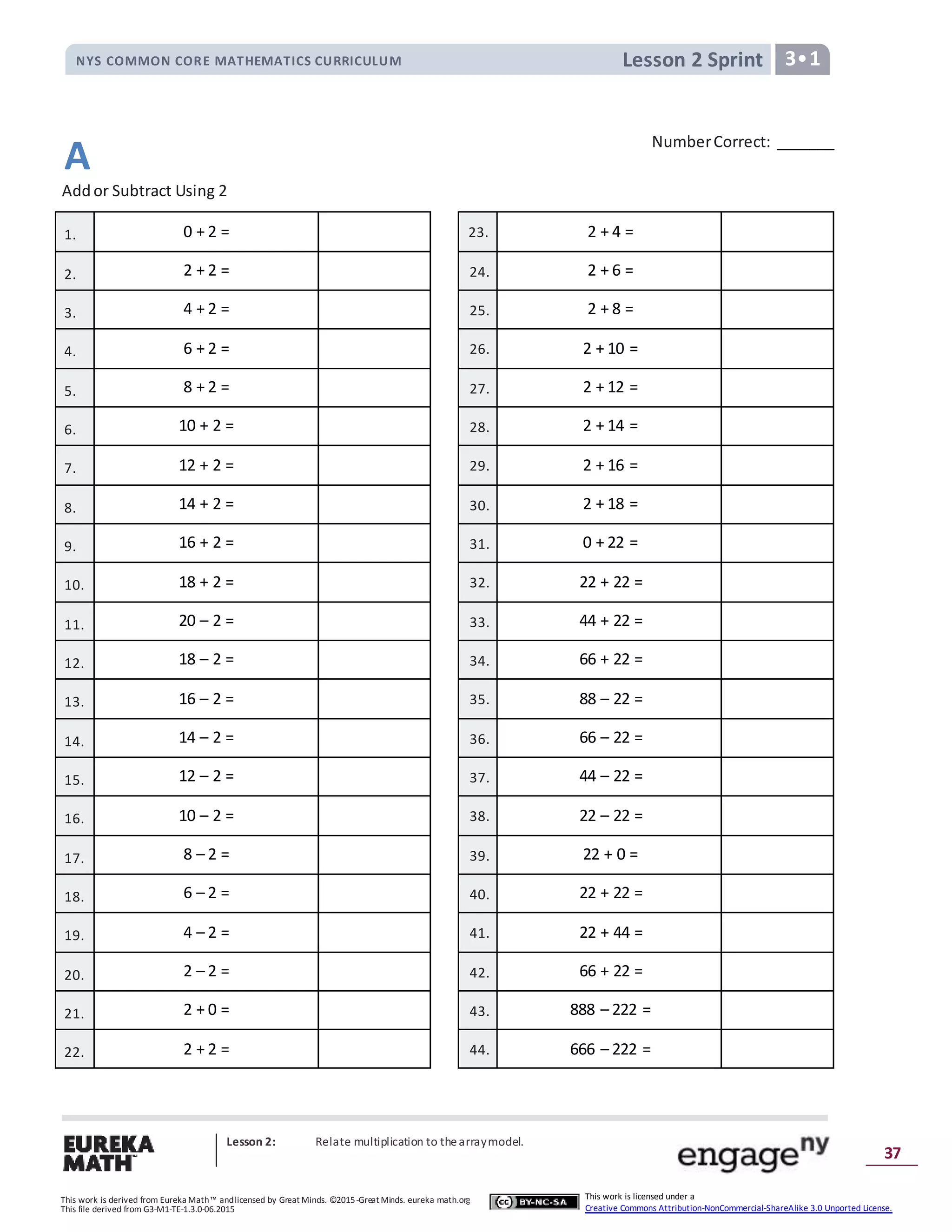 Math g3-m1-topic-a-lesson-2 | PDF