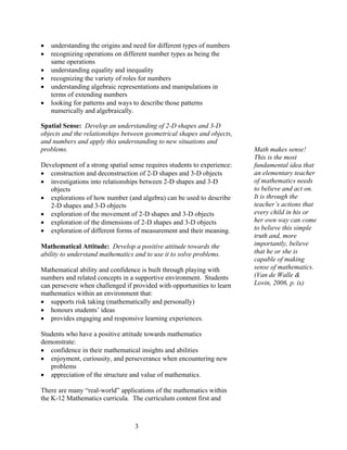 Math Curriculum Grade 1 | PDF