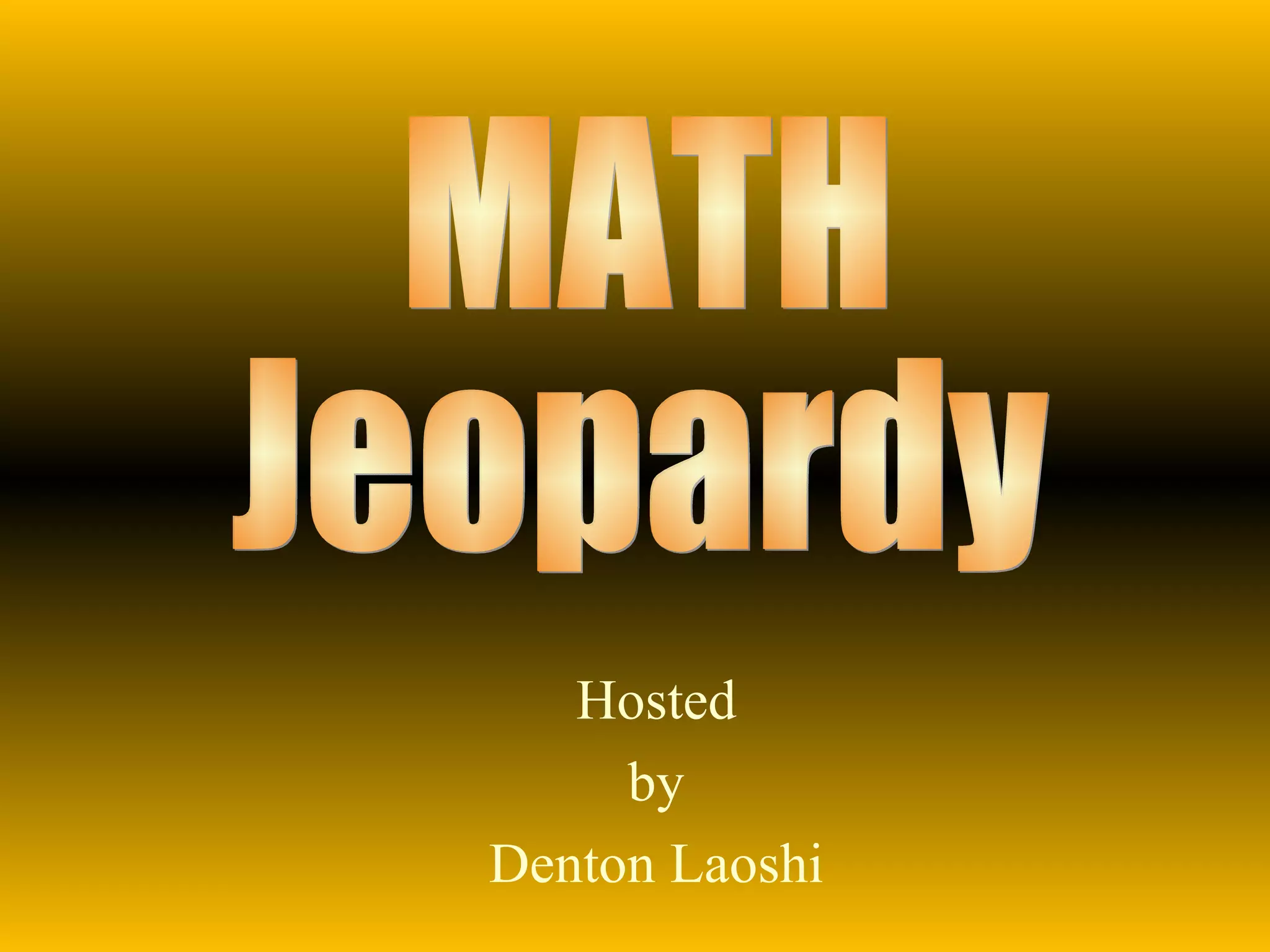 Math Jeopardy Unit 6 | PPT