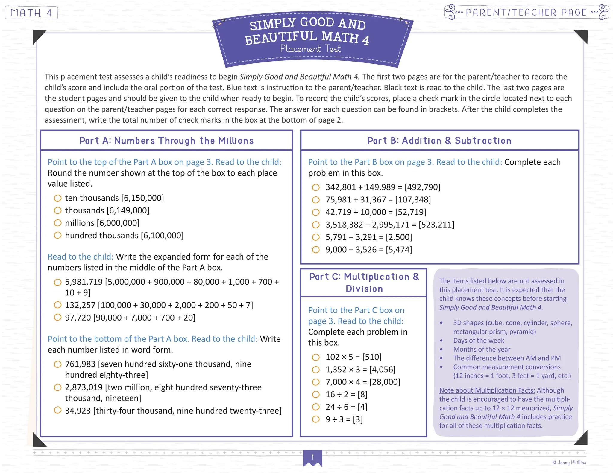 Math-K-8-Placement book exercises and texts | PDF
