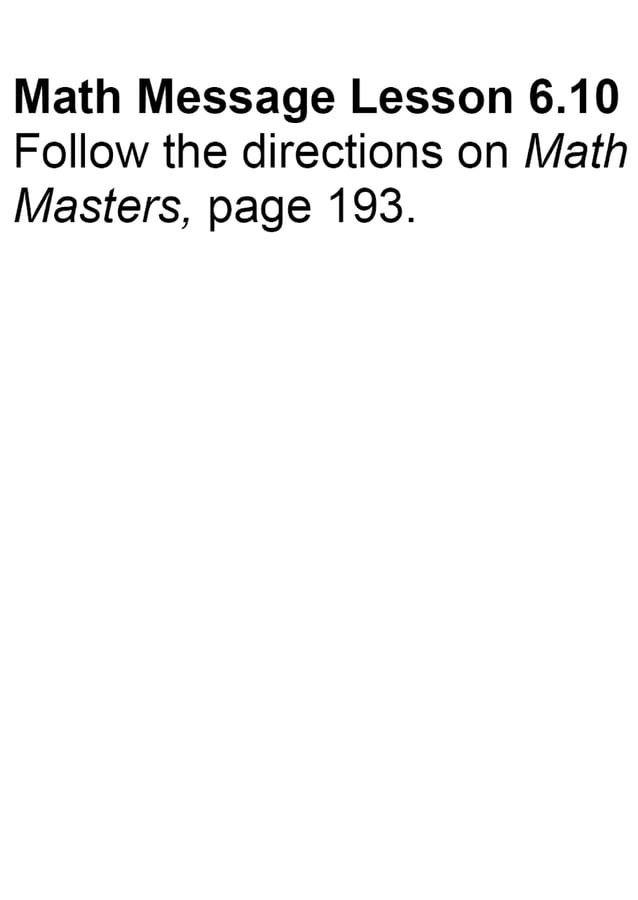 Math Lesson 6 10 | PPT