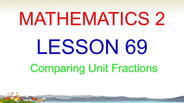 Math lesson 69 fraction | PPTX