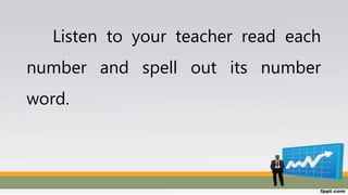Number Words Tens to Hundreds | PPTX