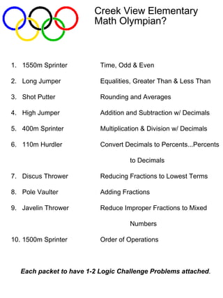 Math Olympics | PPT