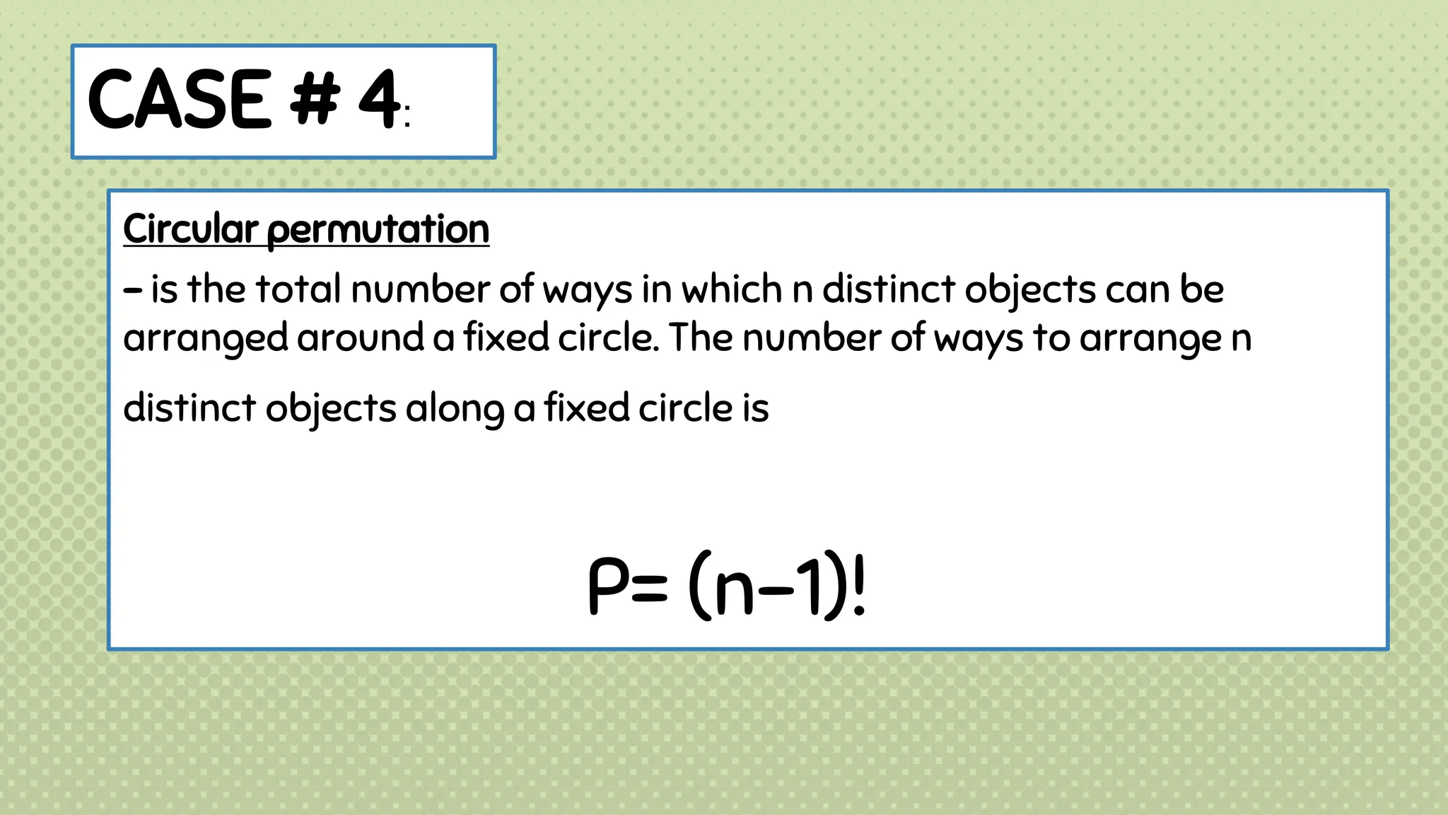 Math Permutation Circular Distinguishable Etc Pptx