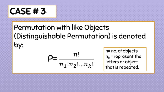 Math Permutation Circular Distinguishable Etc Pptx