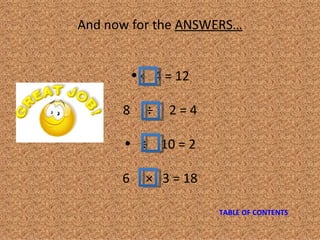 Math Powerpoint Final | PPT