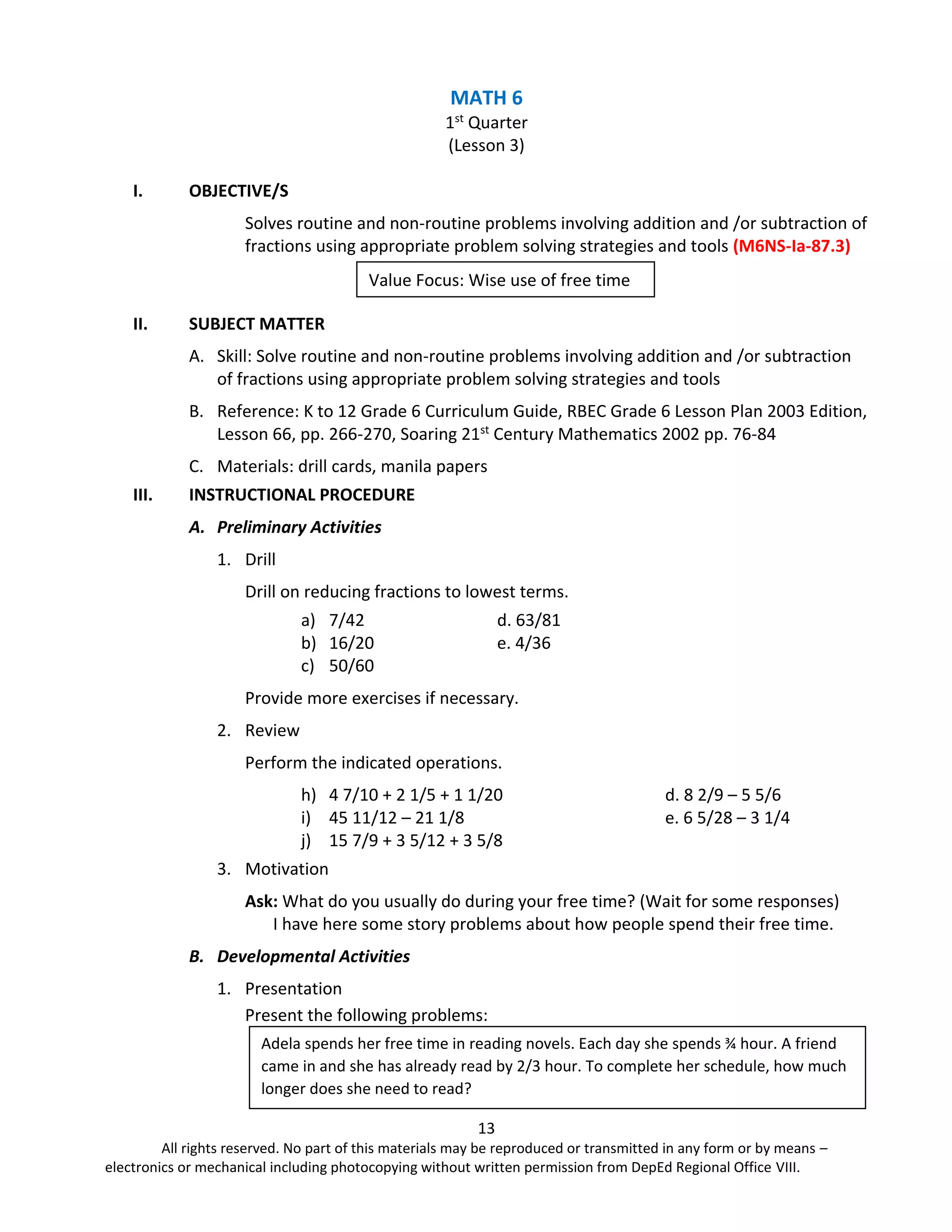 MATH 6 K-12 TEACHER'S GUIDE (Q1) | PDF