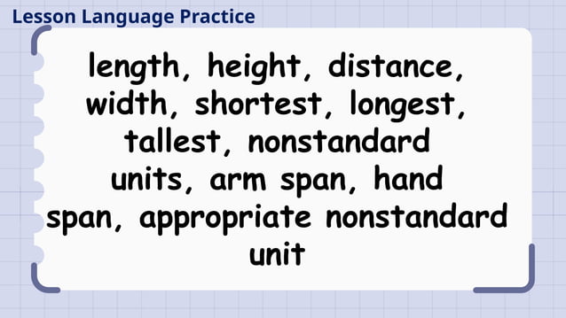 GRADE 1 MATHEMATICS Q2 WK2 DAY 4: COMPARE LENGTHS AND DISTANCES | PPTX