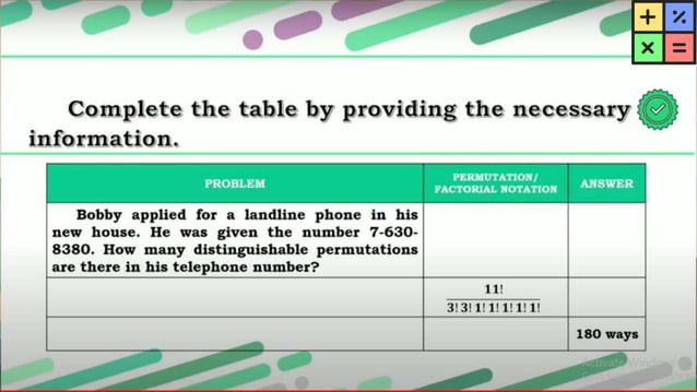 MATH-Q3-M4-Distinguishable Permutation For GRade 10 students | PPTX