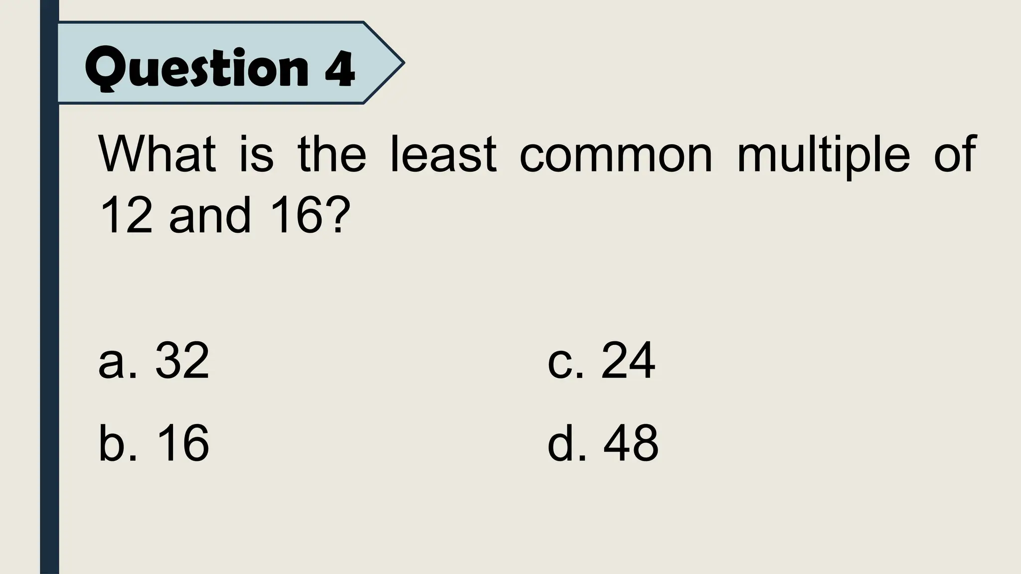 Math Grade 8 Quiz Bee for Middle School Students | PPTX