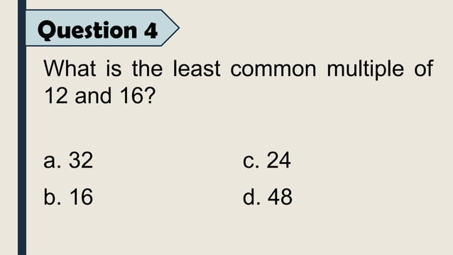 Math Grade 8 Quiz Bee for Middle School Students | PPTX