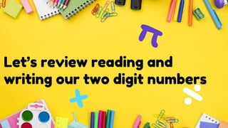 Math reading and writing numbers (3 digits) | PPTX