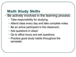 Math Skills and Anxiety | PPT