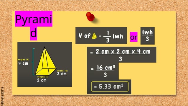 MATH-SOLID FIGUR / Getting the volume of the solid figures | PPTX