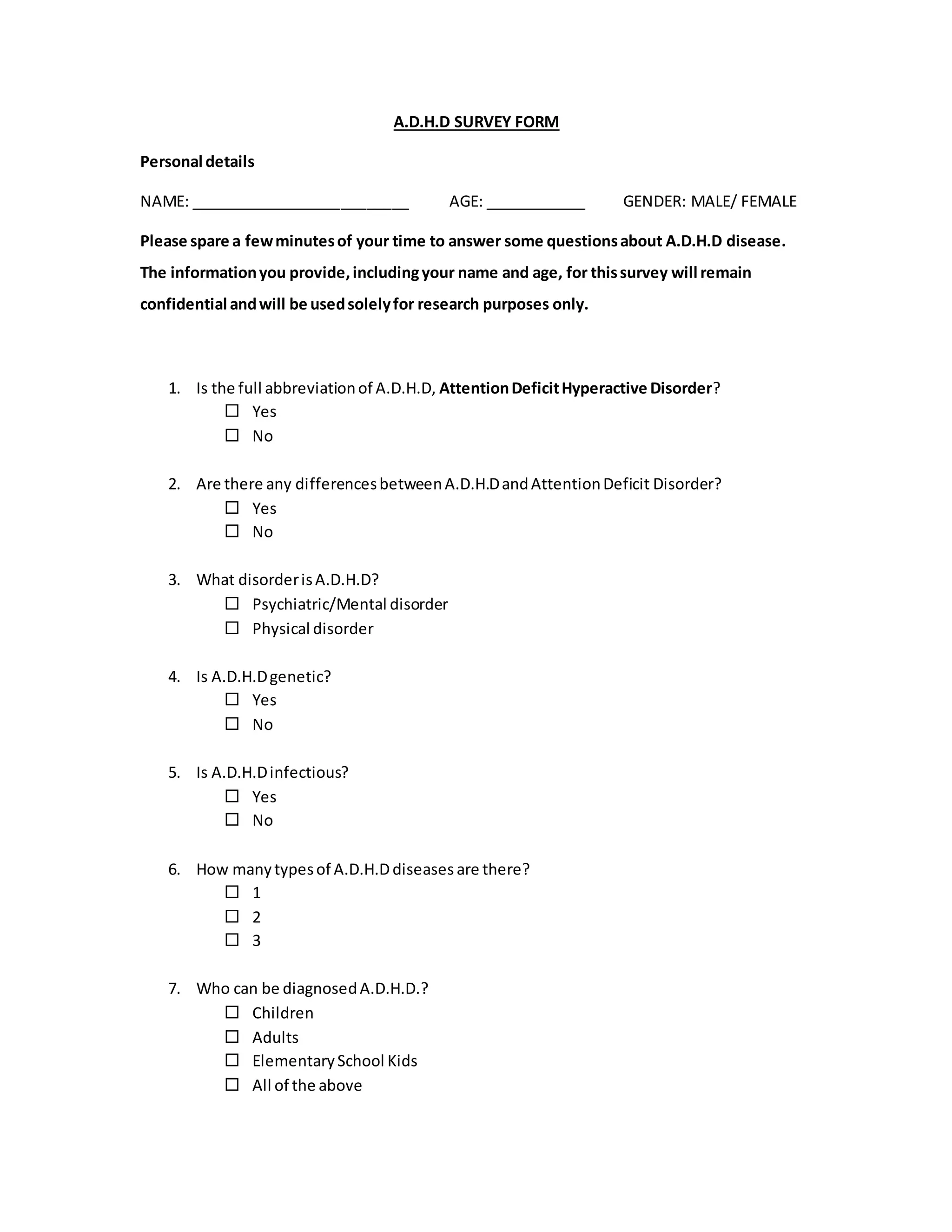 Math survey-form-2 | PDF
