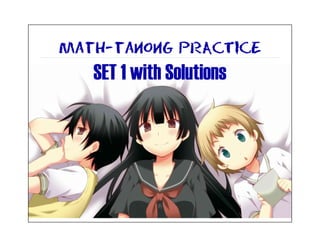 Math-tanong CEER 2012 - Set 1 solutions | PDF