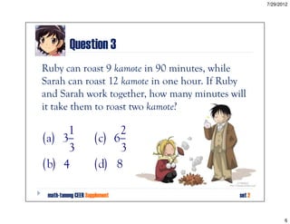 Math-tanong CEER 2012 - Set 2 | PDF