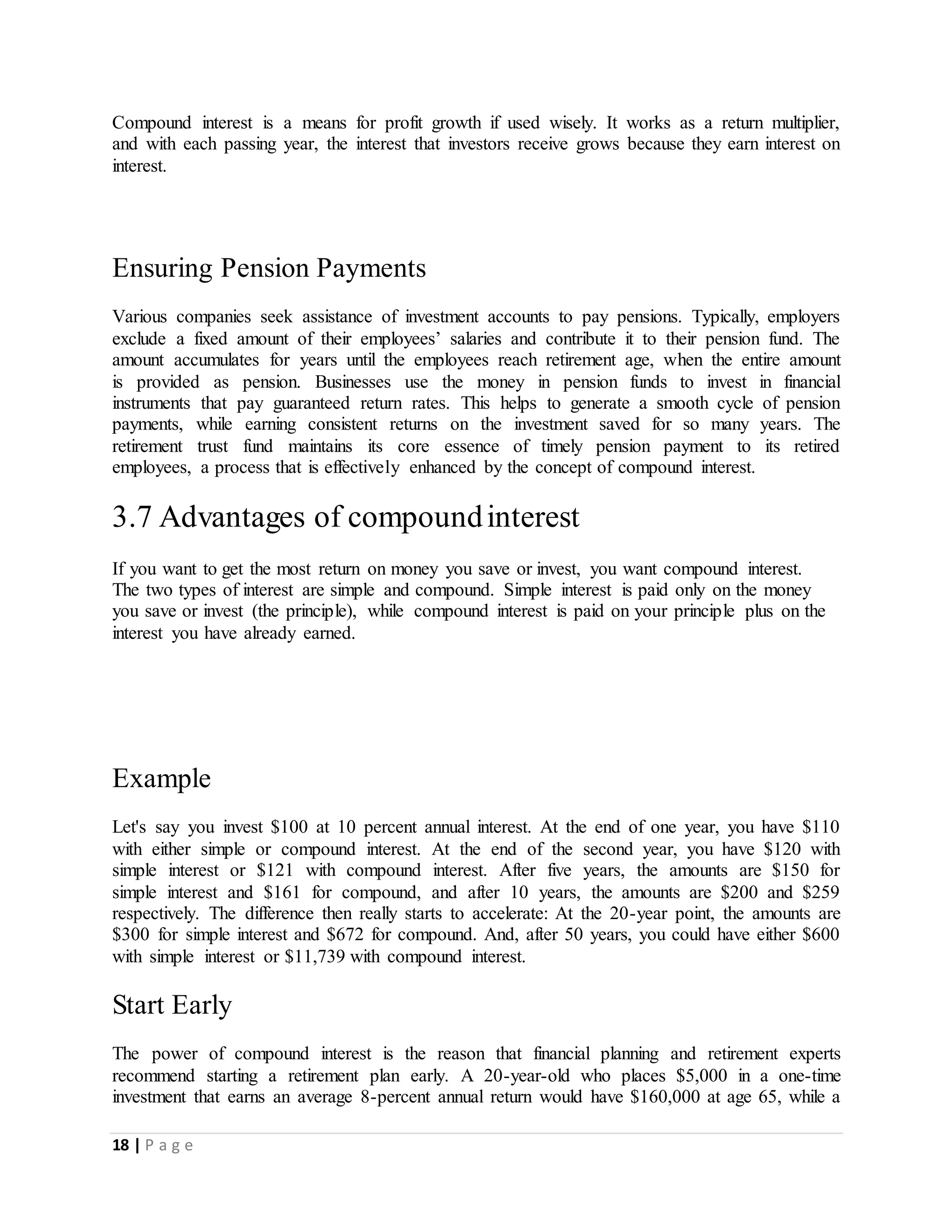 Compound Interest and Geometric Progression | DOCX