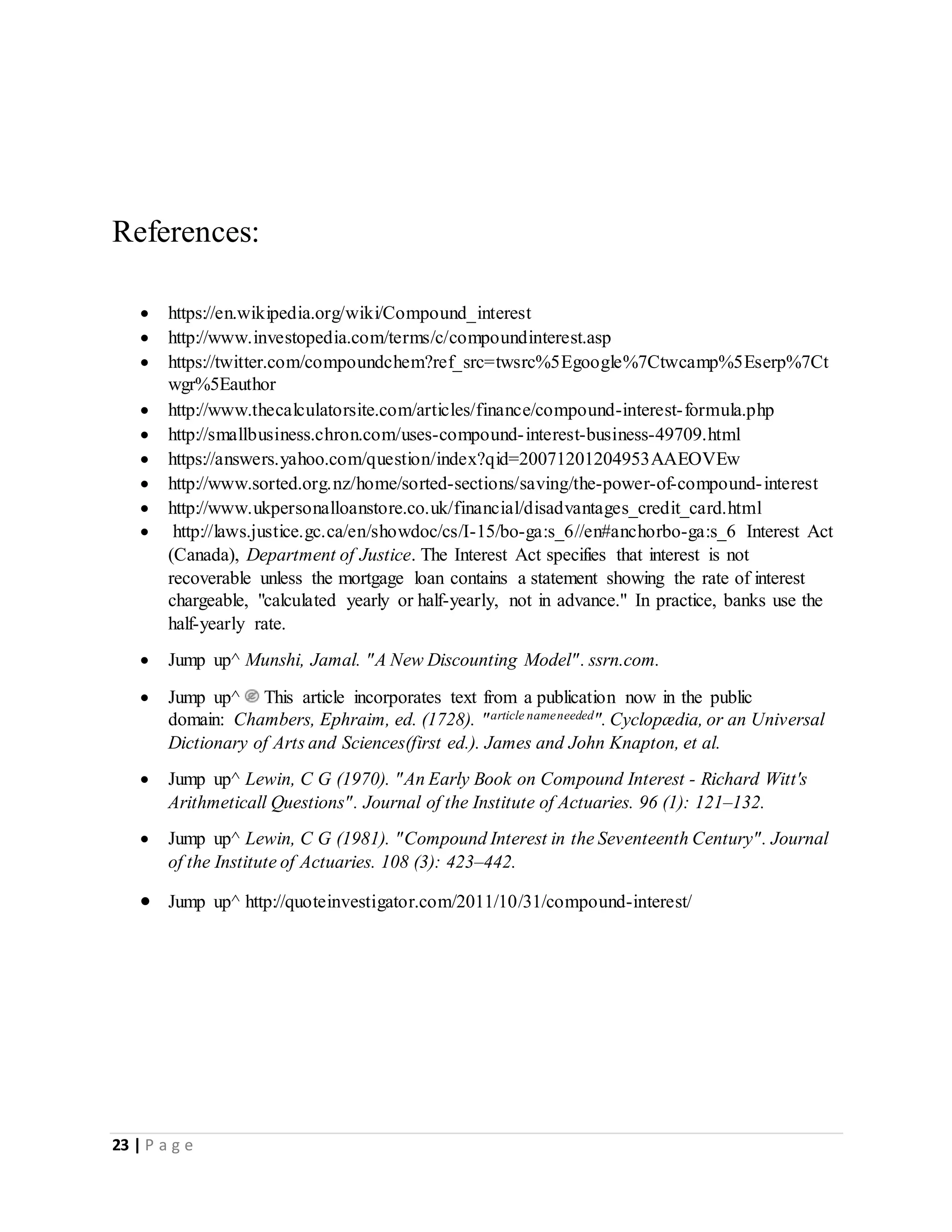 Compound Interest and Geometric Progression | DOCX