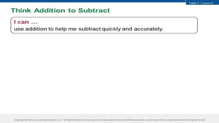 Math-Topic 1 Lesson 5-8.pptx Count on and Count Back to Subtract | PPT