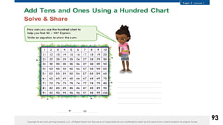 Math-Topic 3 Lesson 1-4.pptx Add Tens and Ones on a Hundred Chart | PPTX