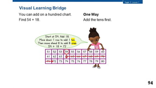 Math-Topic 3 Lesson 1-4.pptx Add Tens and Ones on a Hundred Chart | PPTX