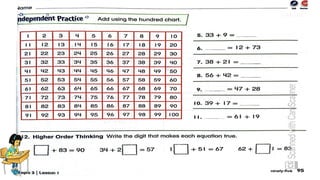 Math-Topic 3 Lesson 1-4.pptx Add Tens and Ones on a Hundred Chart | PPTX