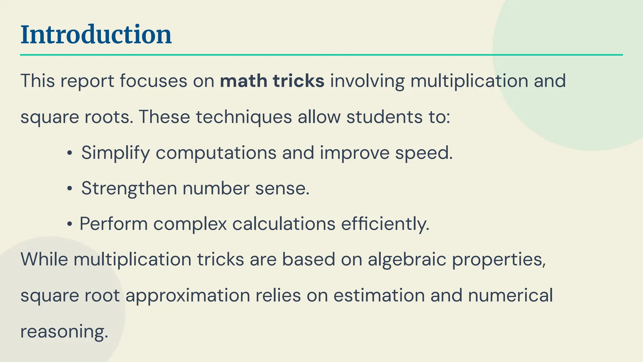 Math Tricks ( Multiplication & Square Roots) | PDF