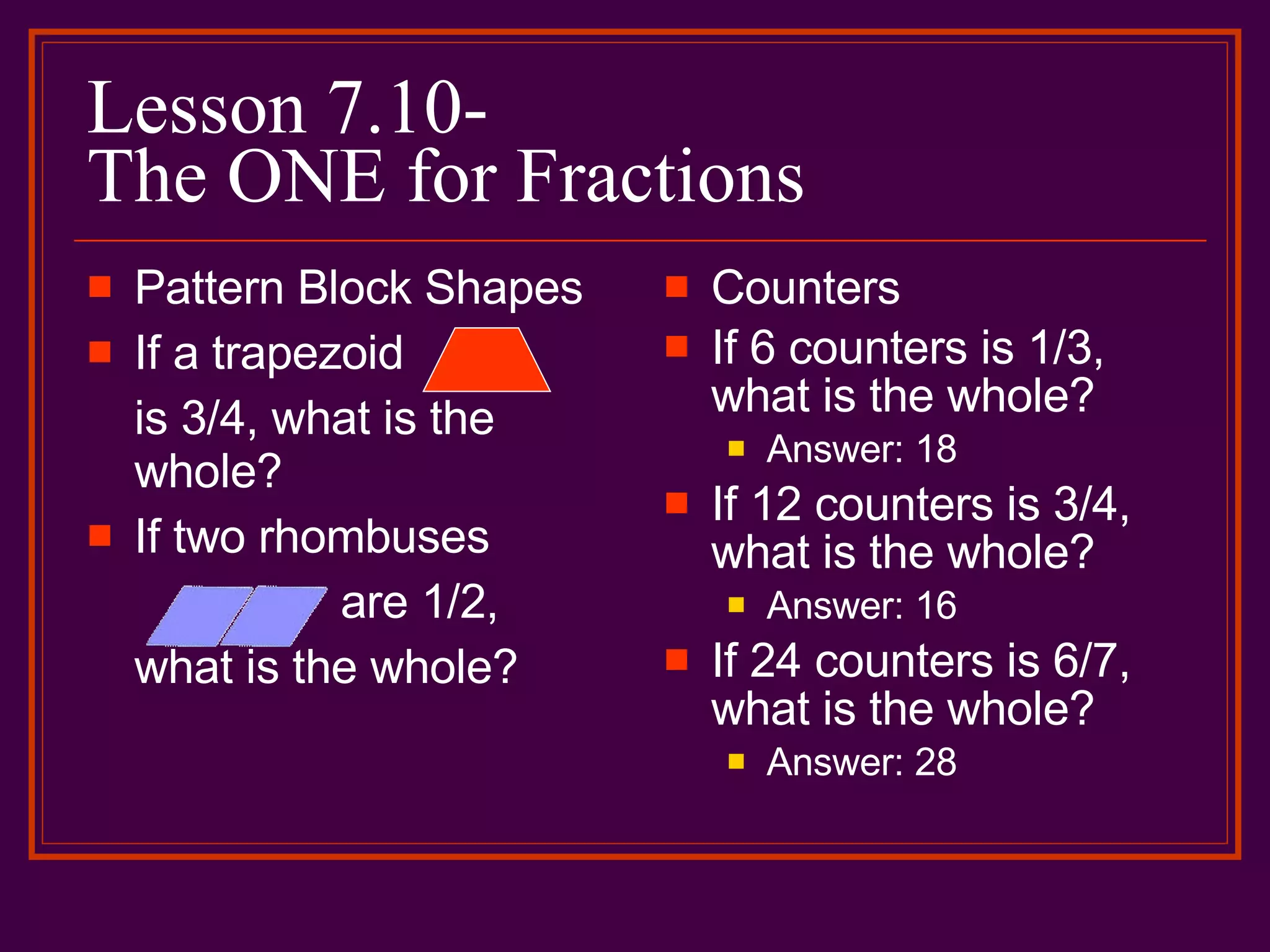 Math-Unit 7 Review | PPT