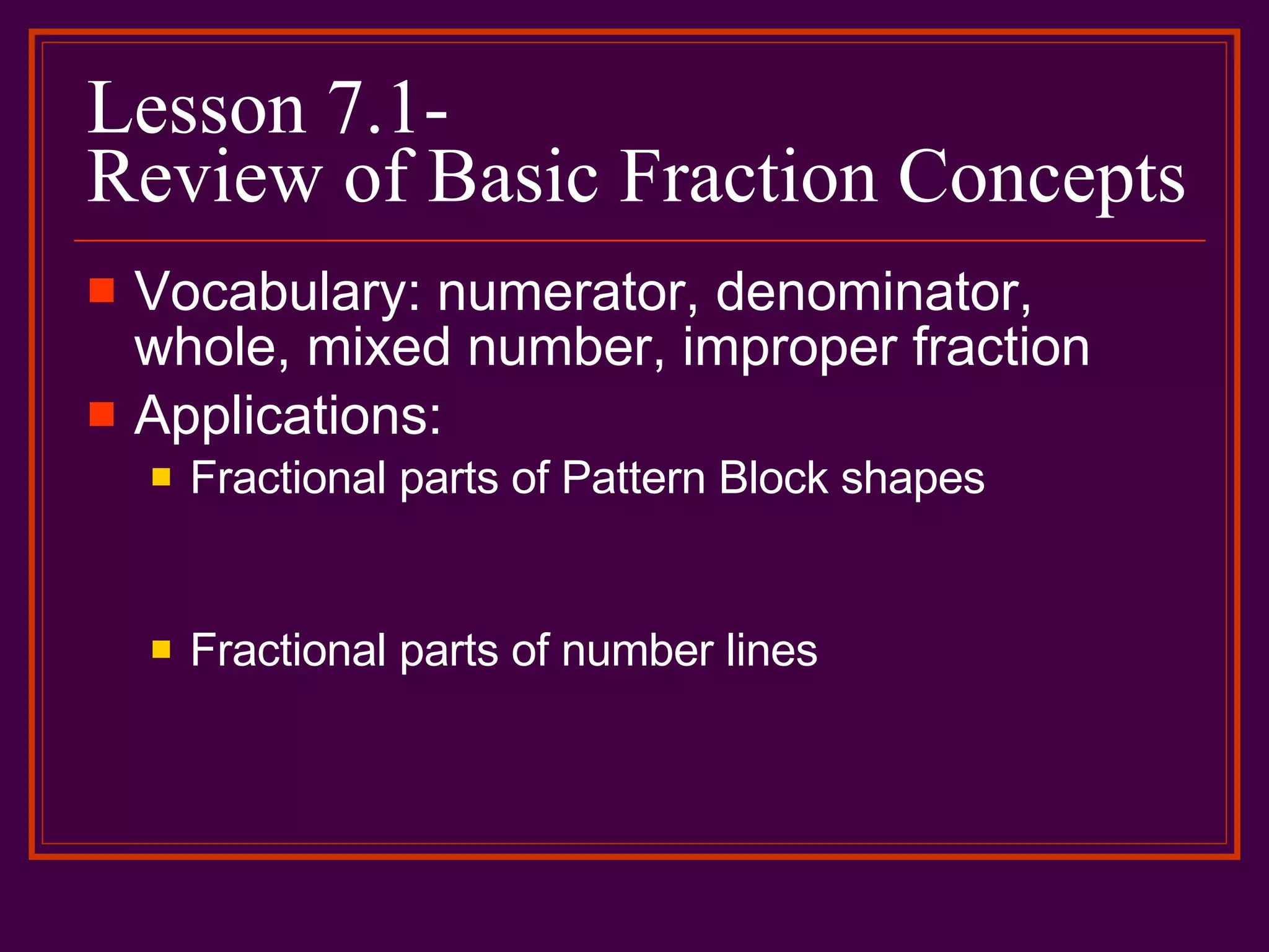 Math-Unit 7 Review | PPT