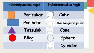 Math 1- 2 Dimensional and 3 Dimensional Shapes | PPTX