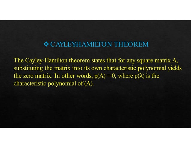 This a math presentation in engineering Matrix | PPT