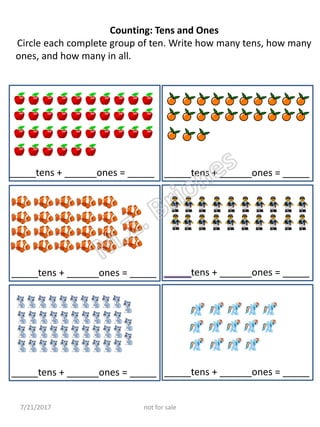 Math1 counting tens and ones