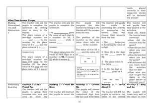 Math 1 Exemplar in Grade 1 Mathematics 1 | PDF