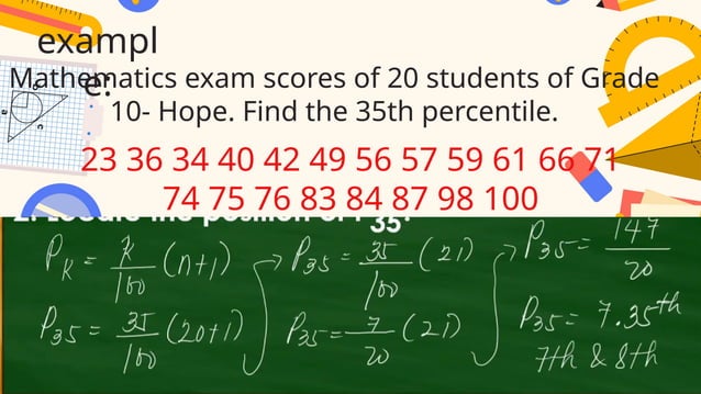 MATH 10. percentile for ungrouped data 1 | PPT