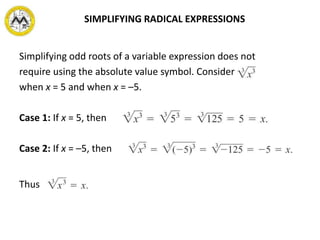 MIT Math Syllabus 10-3 Lesson 4: Rational exponents and radicals | PPT