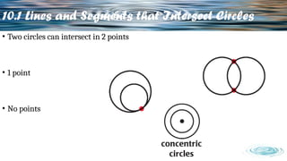 Grade 10 Mathematics - Presentation on Circles | PPTX
