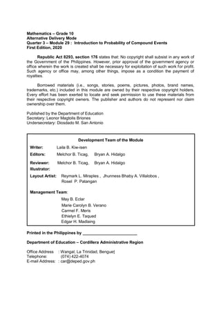 MATHEMATICS10-QUARTER3-MODULE29 (1)LEARN | PDF
