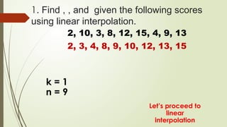 MATH10-Solving Quartile Using Linear Interpolation Method.pptx