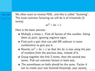 Math1000 section1.3 | PPT