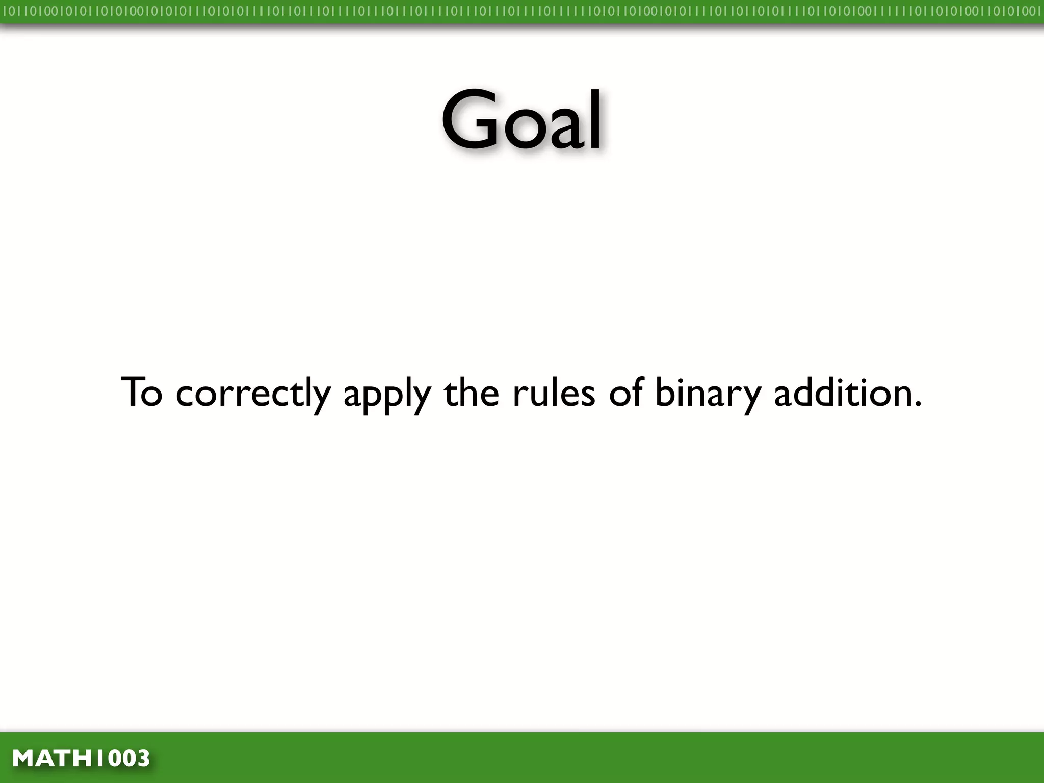 Math1003 112 Binary Addition Ppt