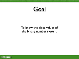 Math1003 1.6 - Binary Number System | PDF | Computing | Technology & Computing