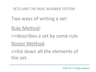 Math10 1 Lecture1 | PPT