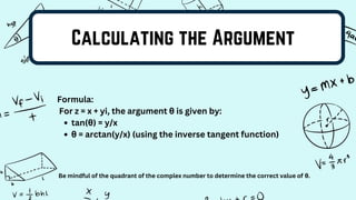 Complex plane, Modulus, Argument, Graphical representation of a complex ...
