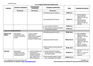 Math 10 Curriculum Guide rev.2016