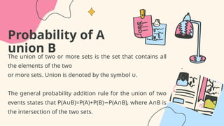 Illustrate Probability of Union of Events | PPTX