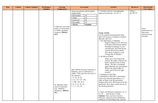 Math10 curriculum map docx | DOCX