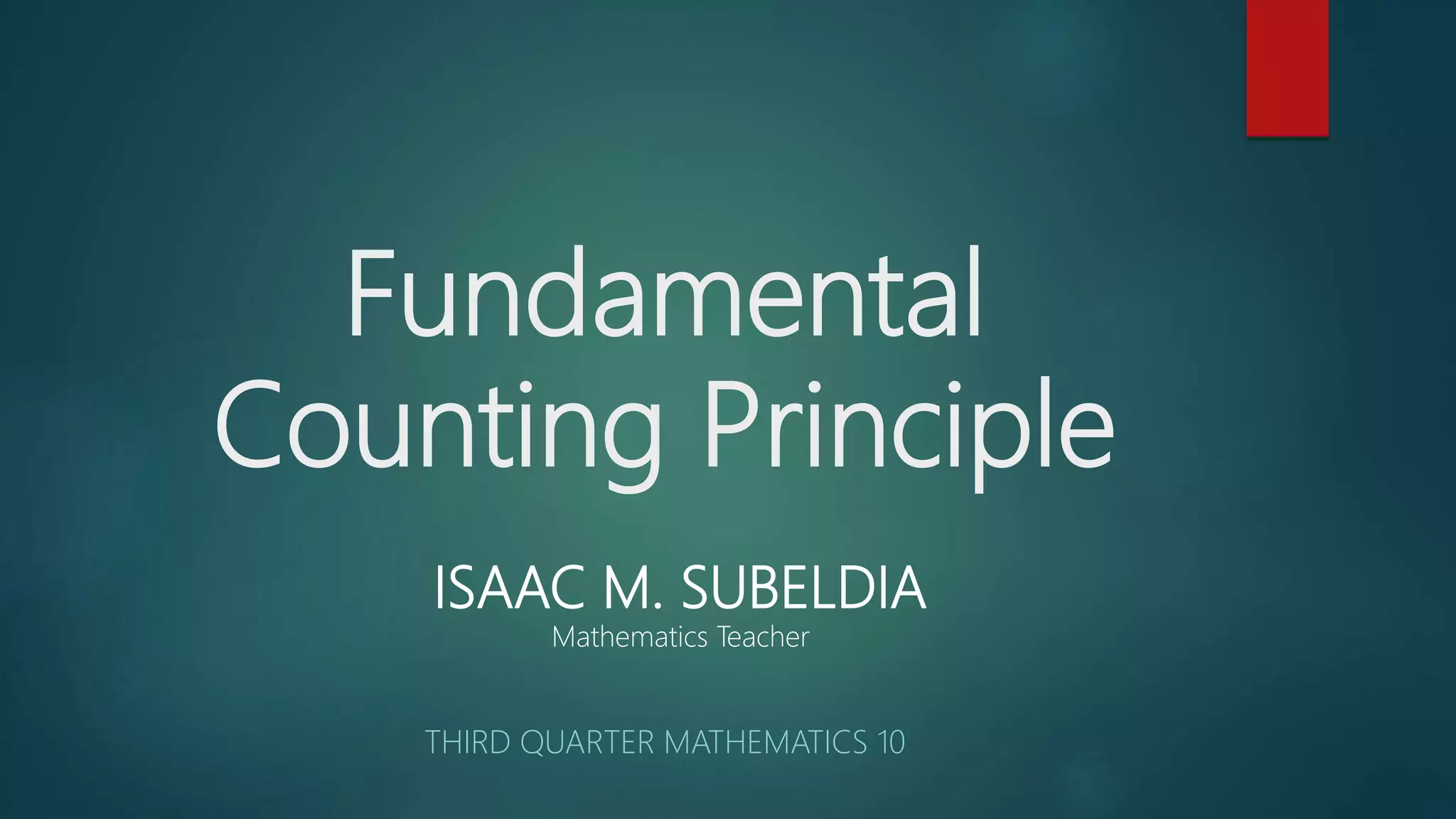 Math 10 fundamental principle of counting | PPTX